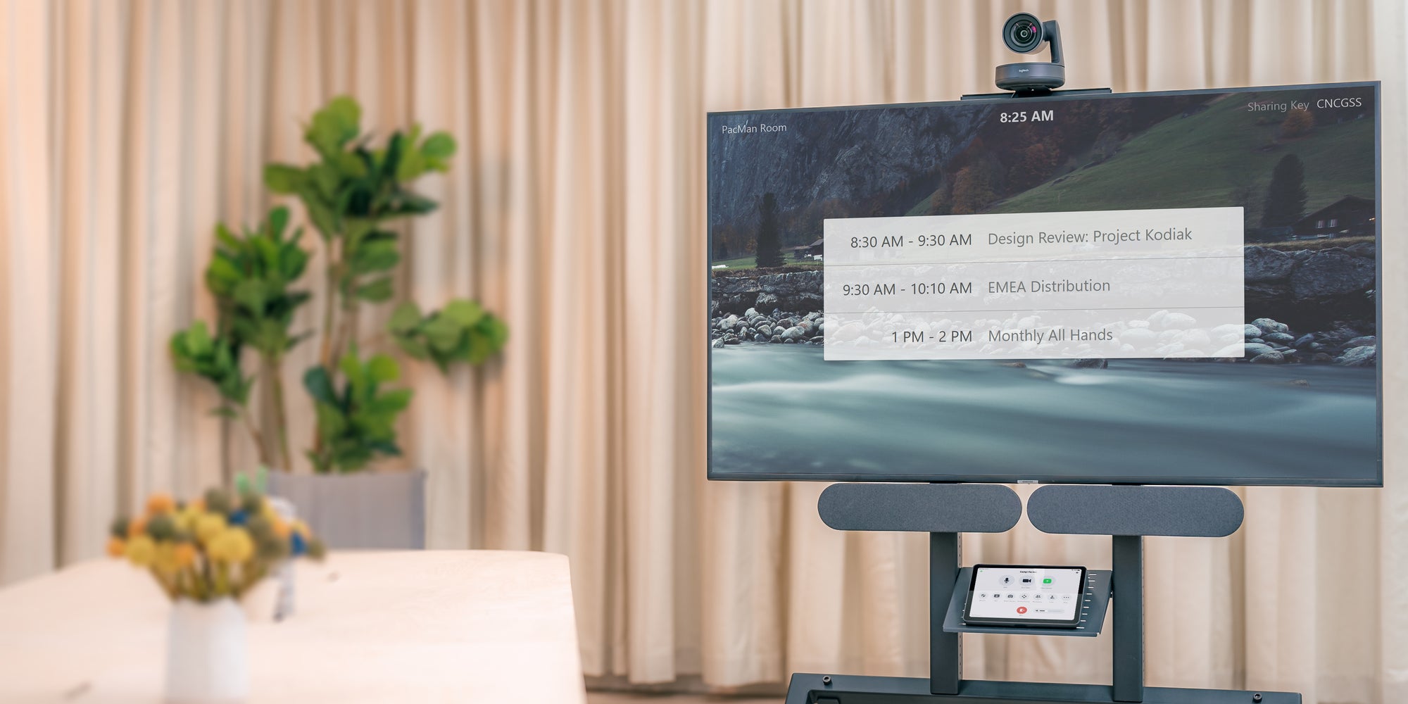 AV Cart for Logitech Rally Plus | Video Conferencing | Heckler